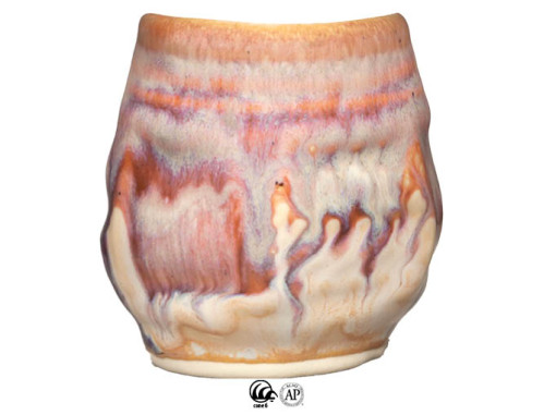 PC-52 Deep Sienna Speckle over PCF-54 Flux Blossom | AMACO Brent